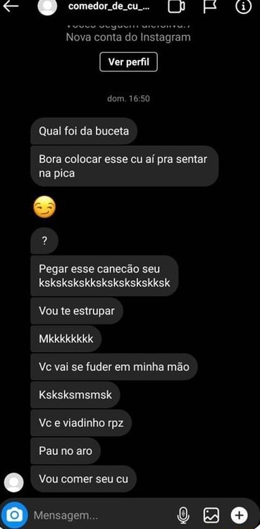 Comedor. de cu... Nova conta do Instagram perfil dom, Qual foi da buceta Bora colocar esse cu aí ...