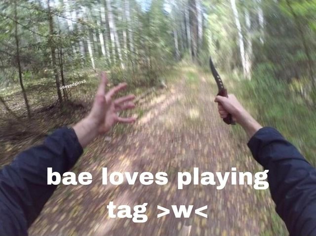 Bae loves playing tag >w
