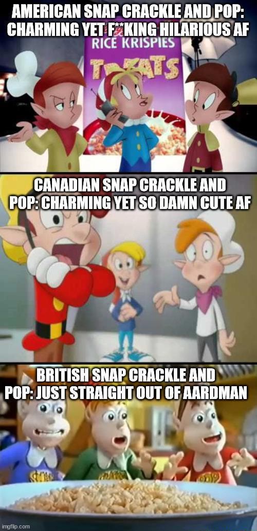 AMERICAN SNAP GRACKLE AND POP: CHARMING YET HILARIOUS AF CANADIAN SNAP ...