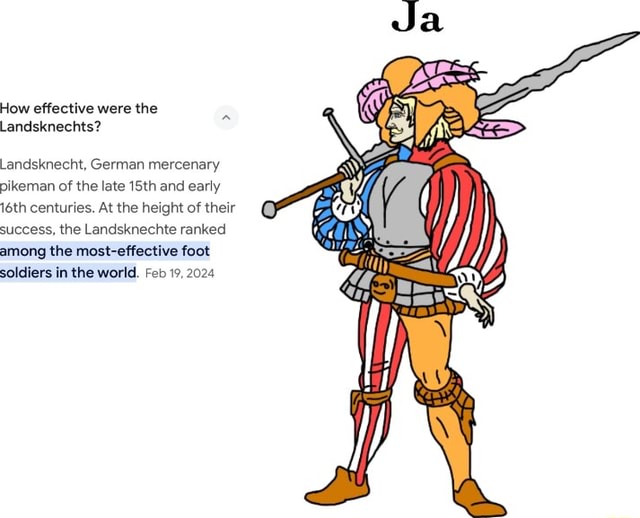 How effective were the Landsknechts? Landsknecht, German mercenary ...
