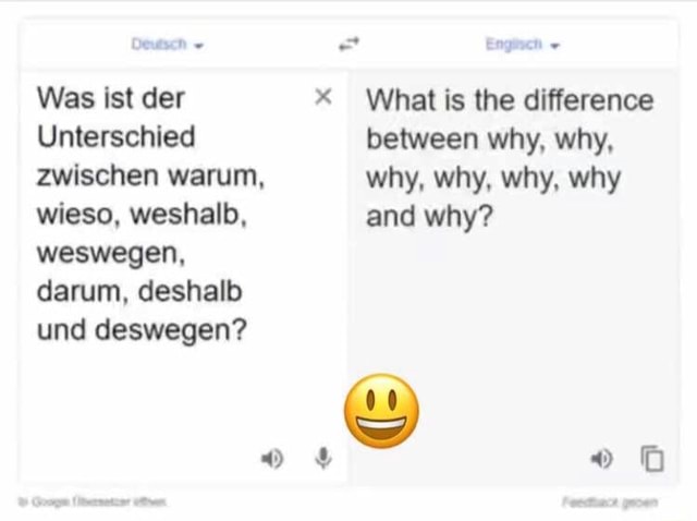 Was ist der What is the difference Unterschied between why, why ...