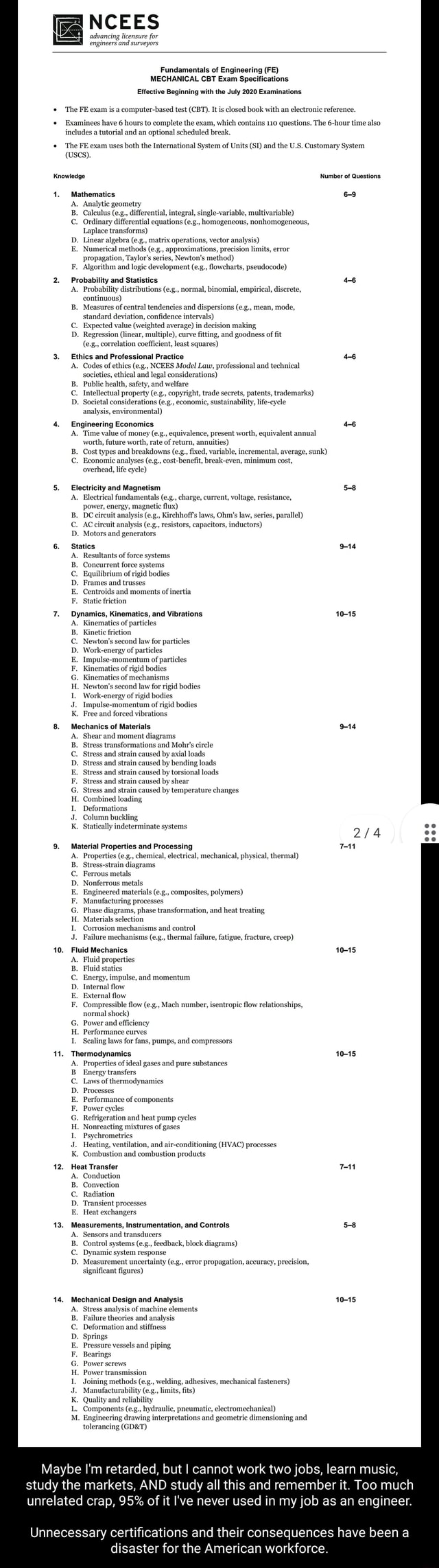 NCEES advancing licensure for engineers and surveyors Fundamentals of ...