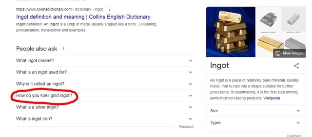 Ingot definition and meaning I Collins English Dictionary Ingot ...