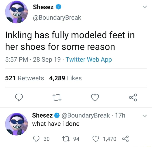 @BoundaryBreak Inkling has fully modeled feet in her shoes for some ...