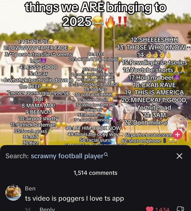 Things we bringing PIE PLE PIE LOW TAPER FADE 14: THOSE WHO KNOW We t ...