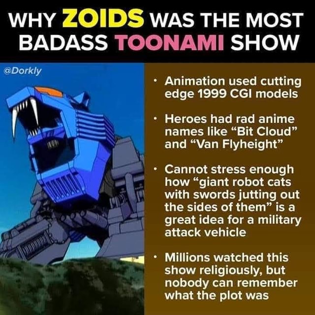 WHY ZOIDS WAS THE MOST BADASS TOONAMI SHOW @Dorkly Animation used ...