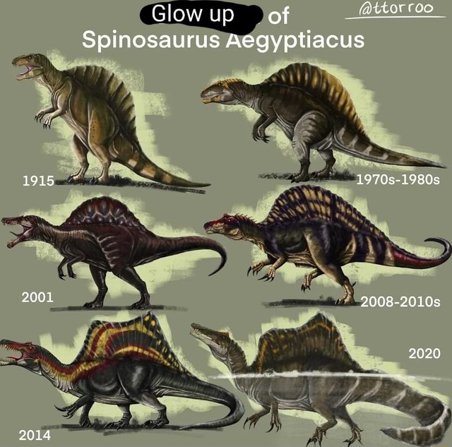 Glow up of @ttor roo 1980s Spinosaurus - iFunny