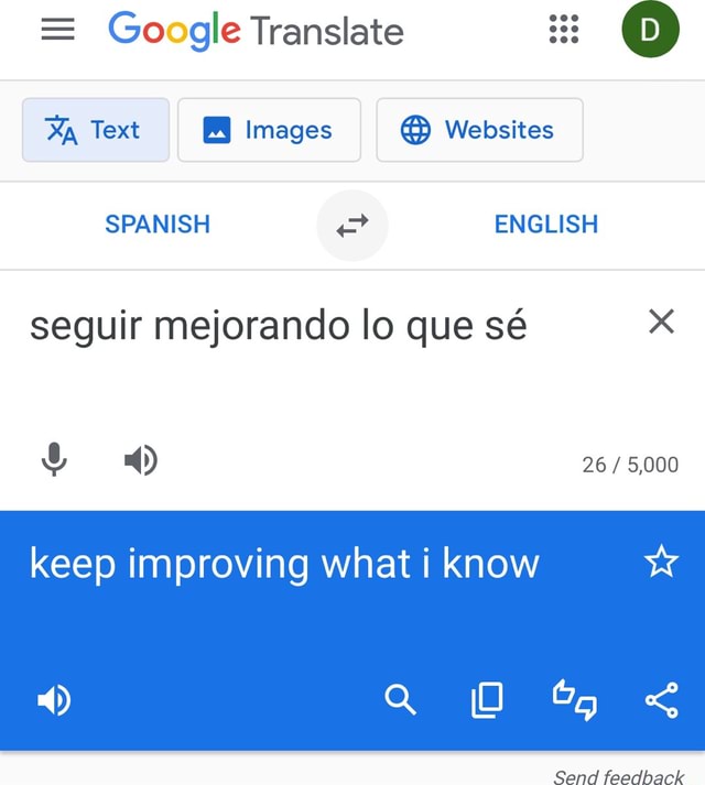= Google Translate Text Images Websites SPANISH ENGLISH seguir ...