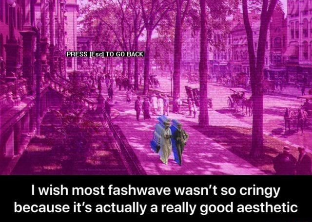 I wish most fashwave wasn't so cringy because it's actually a really ...