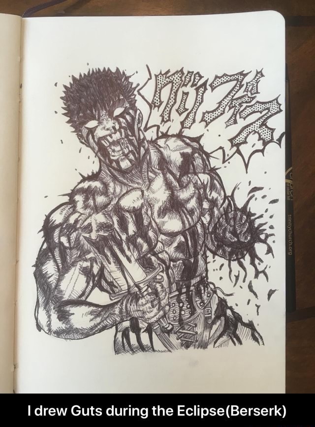 I drew Guts during the Eclipse(Berserk) - I drew Guts during the ...