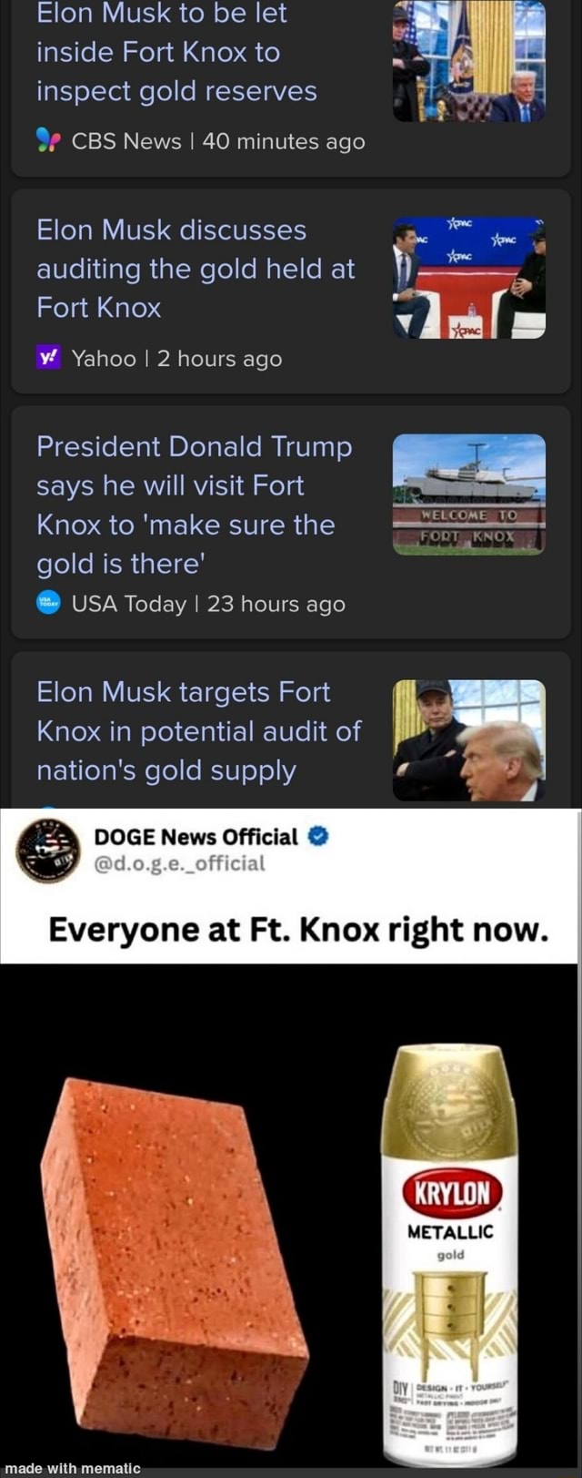 Elon Musk to be let inside Fort Knox to inspect gold reserves CBS News ...