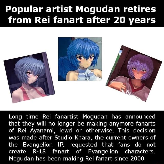 Popular Artist Mogudan Retires From Rei Fanart After 20 Years Long Time