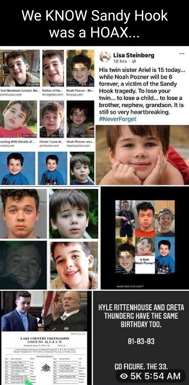 We KNOW Sandy Hook was a HOAX... Ea Lisa Steinberg His twin sister ...