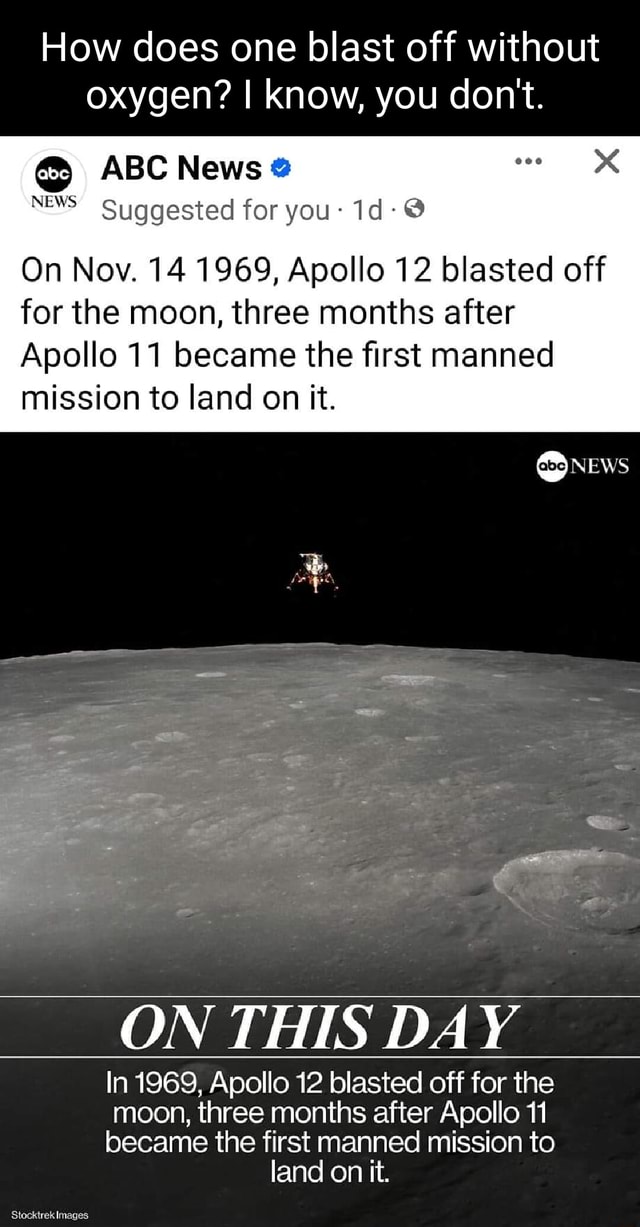 How does one blast off without oxygen? I know, you don't. ABC News NEWS ...