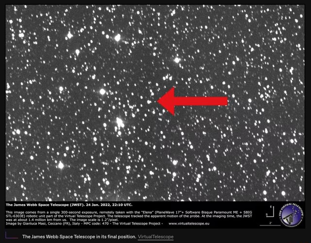 James Webb Scope in Final Position. - 'The James Webb Space Telescope ...