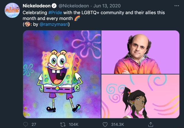 Nickelodeon @ @Nickelodeon - Jun 13, 2020 Celebrating #Pride with the ...