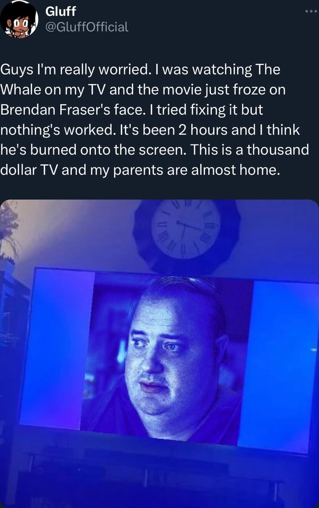 @GluffOfficial Guys I'm really worried. I was watching The Whale on my ...