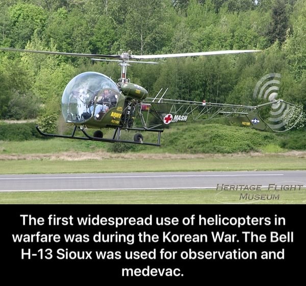 The first widespread use of helicopters in warfare was during the ...