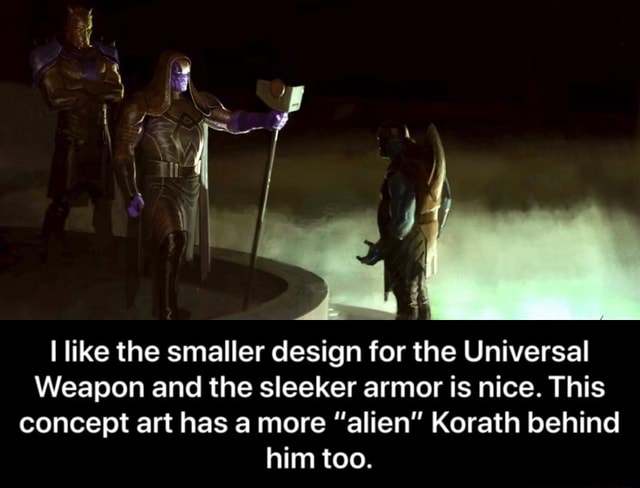 I like the smaller design for the Universal Weapon and the sleeker ...