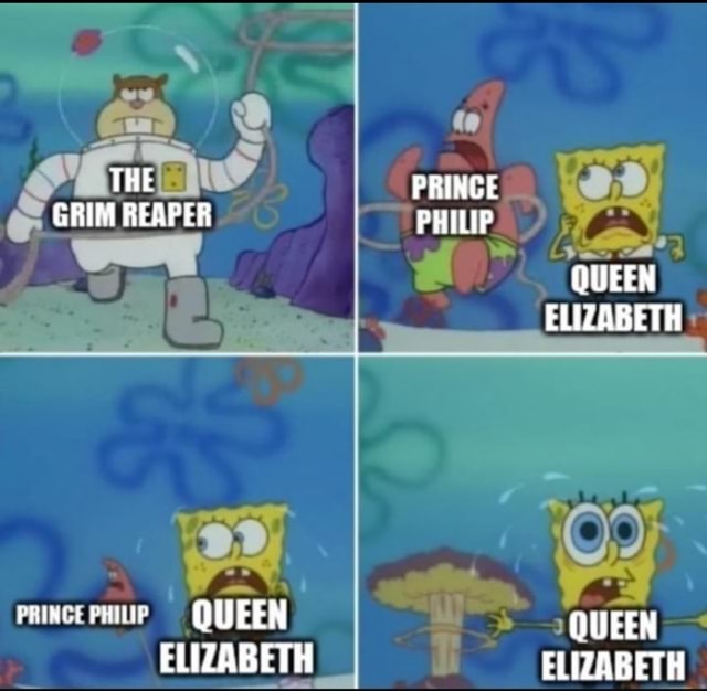 THE GRIM REAPER prince PHILIP QUEEN ELIZABETH PRINCE PHILIP QUEEN ...
