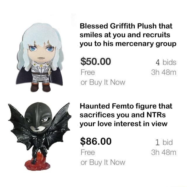 Blessed Griffith Plush that smiles at you and recruits you to his ...