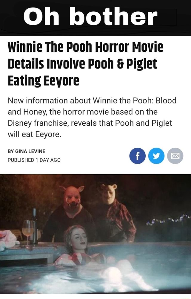 Oh bother Winnie The Pooh Horror Movie Details Involve Pooh & Piglet ...