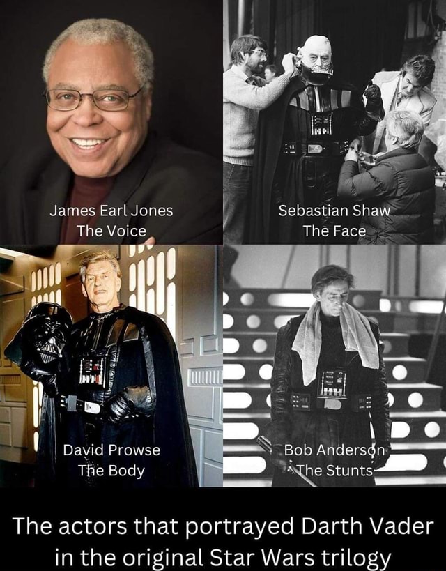 James Earl Jones Sebastian Shaw The The race if : \ David Prowse DO Bob ...