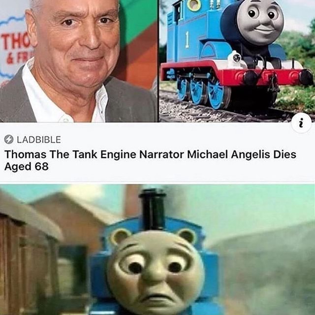 @ LADBIBLE Thomas The Tank Engine Narrator Michael Angelis Dies Aged 68 ...