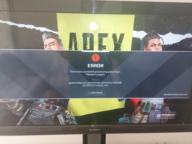 ERROR There was problem processing game logic. Please try again. [CLIENT] Entity is null #5418 ...