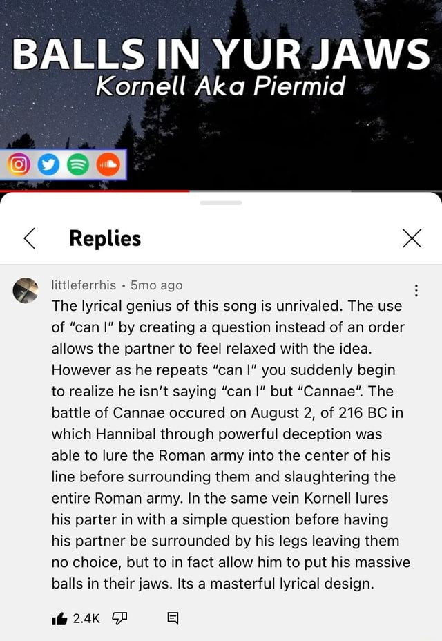 BALLS IN YUR JAWS Kornell Aka Piermid