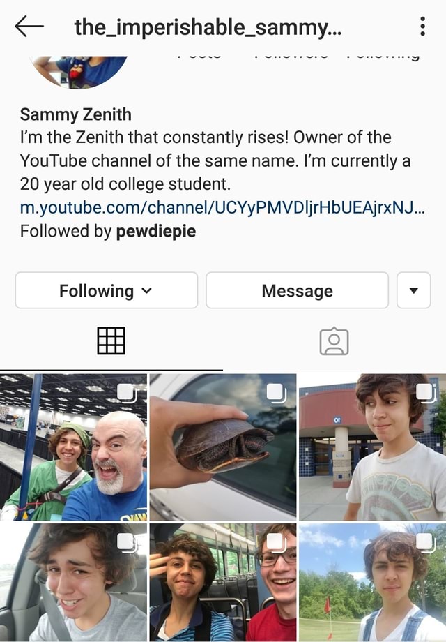 % the_imperishable_sammy... Sammy Zenith I'm the Zenith that constantly ...