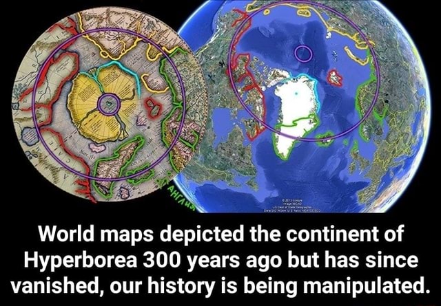 World maps depicted the continent of Hyperborea 300 years ago but has ...