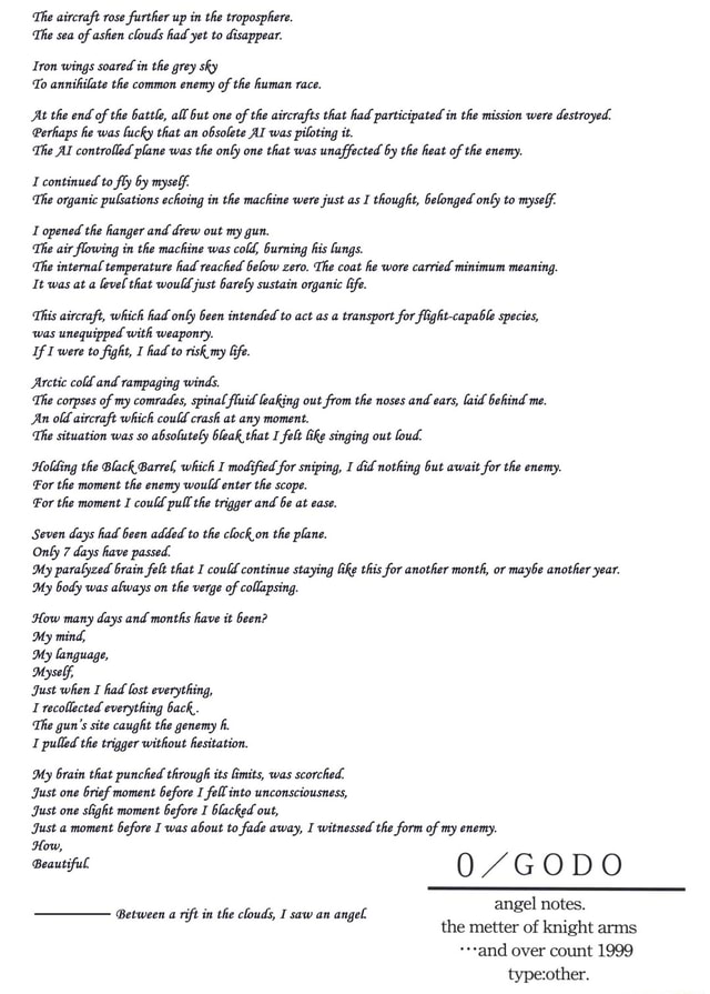 Notes. by Kinoko Nasu - The aircraft rose further up in the troposphere ...