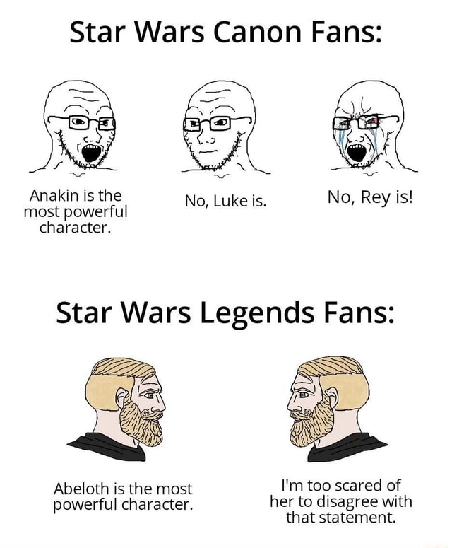 Star Wars Canon Fans: Anakin is the No, Luke is. No, Rey is! most ...