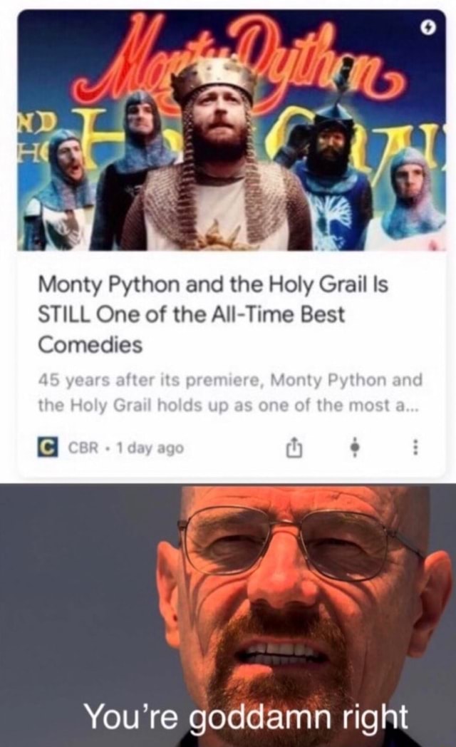 Monty Python and the Holy Grail Is STILL One of the Al Best Comedies ...