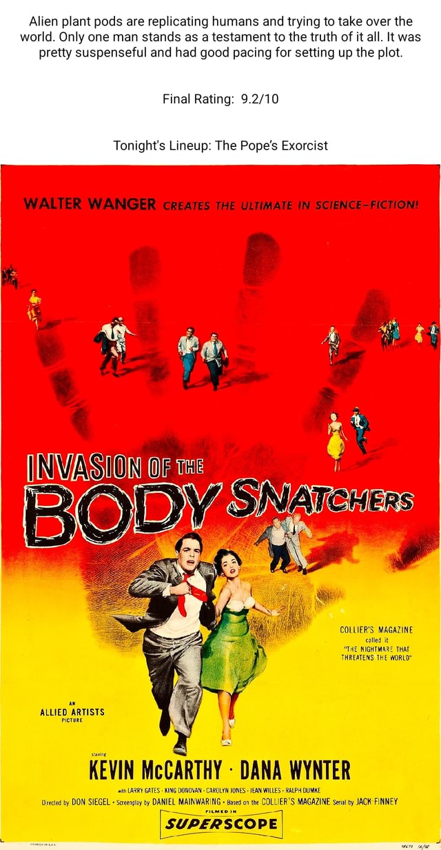 Alien plant pods are replicating humans and trying to take over the ...