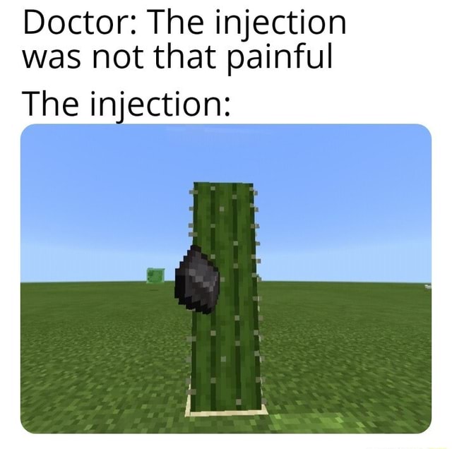 Doctor: The injection was not that painful The injection: - iFunny