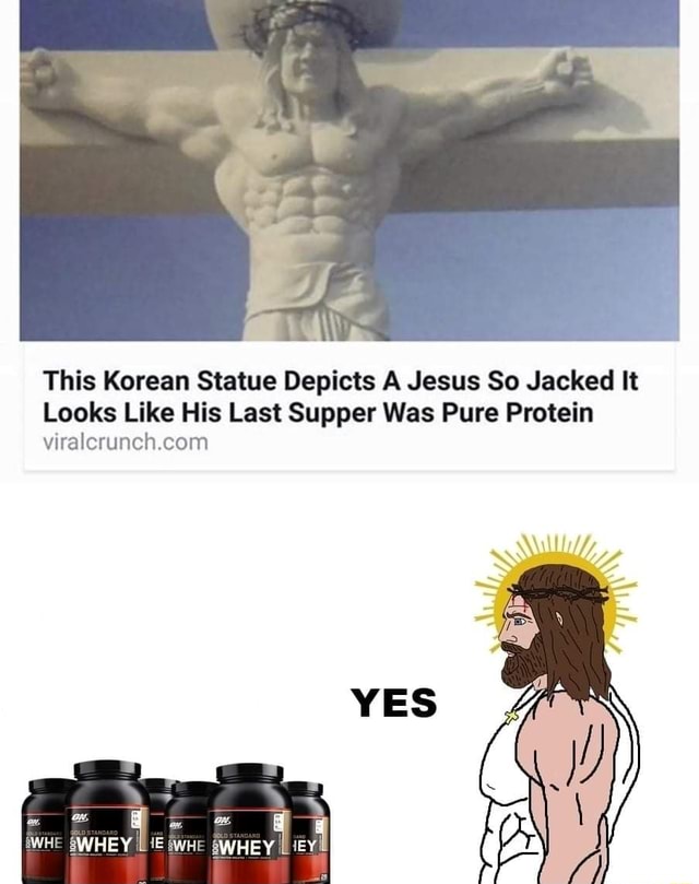 This Korean Statue Depicts A Jesus So Jacked It Looks Like His Last ...