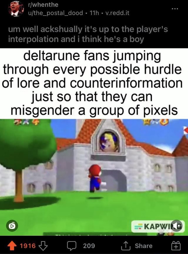 Rfwhenthe v.redd.it um well ackshually it's up to the player's ...