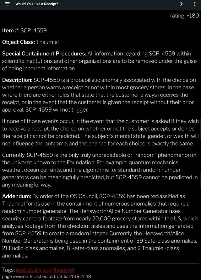 Of being incorrect information. to receive a receipt, the choice on ...