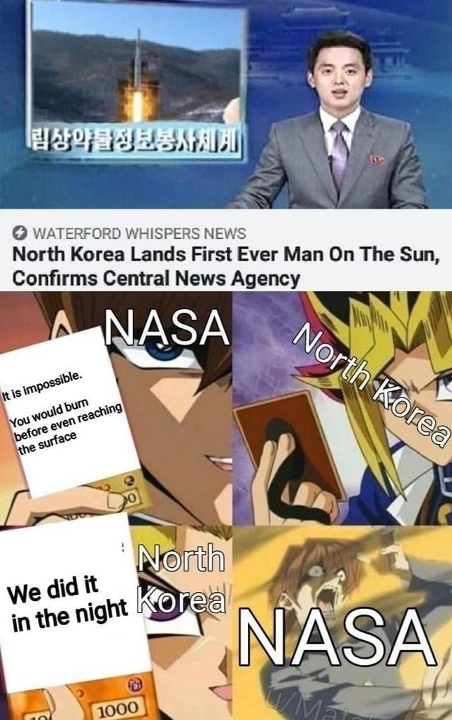 WATERFORD WHISPERS NEWS North Korea Lands First Ever Man On The Sun ...