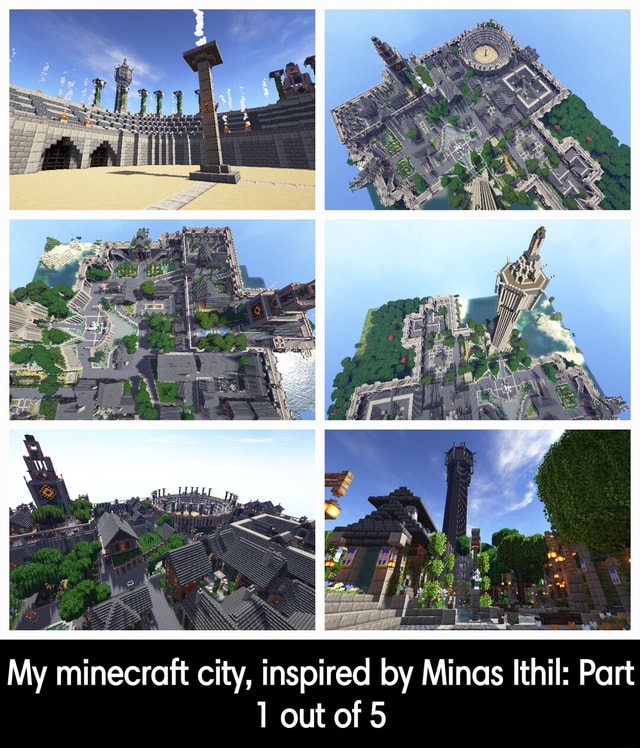 My minecratt city, inspired by Minas Ithil: Part out of - My minecraft ...