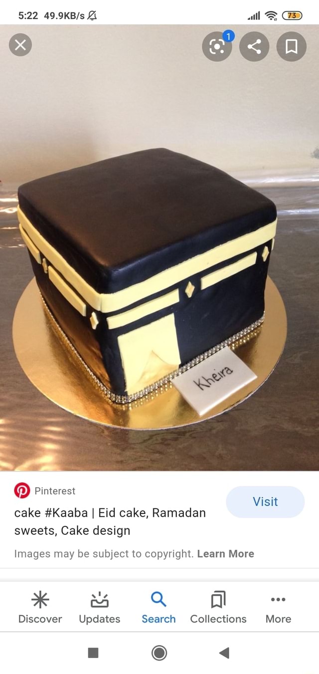 Cake #Kaaba I Eid cake, Ramadan sweets, Cake design Images may be ...