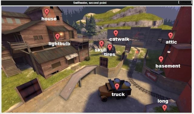 TF2 Leviathan Swiftwater Callouts - house catwalk lightbulb attic skull ...