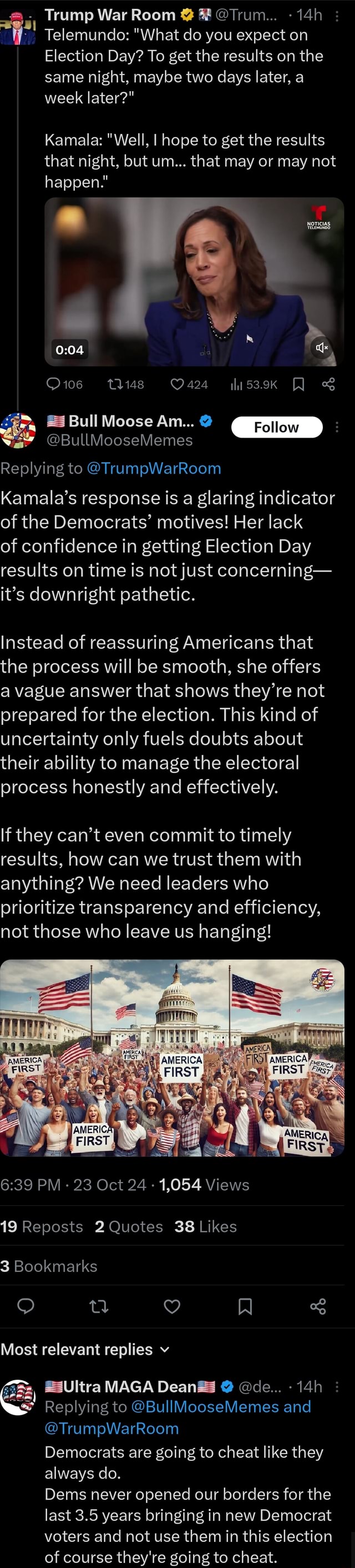 Telemundo: "What do you expect on Election Day? To get the results on ...