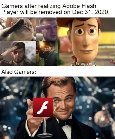 Gamers after realizing Adobe Flash Player will be removed on Dec 31 ...