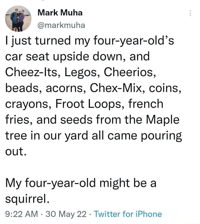 The hidden stash - Mark Muha @markmuha I just turned my four-year-old's ...