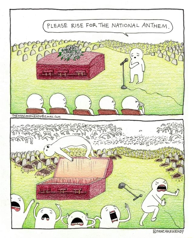 PLEASE RISE FOR THE NATIONAL ANTHEM - iFunny