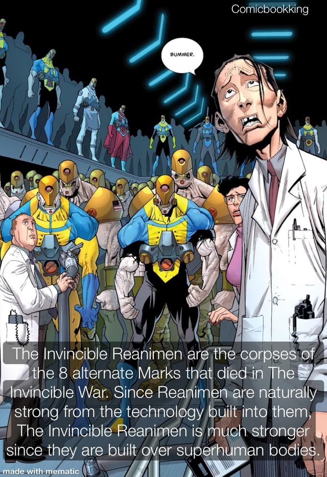 Comicbookking The Invincible Reanimen are the corpses of _the 8 ...