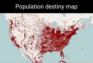 Population destiny map - iFunny